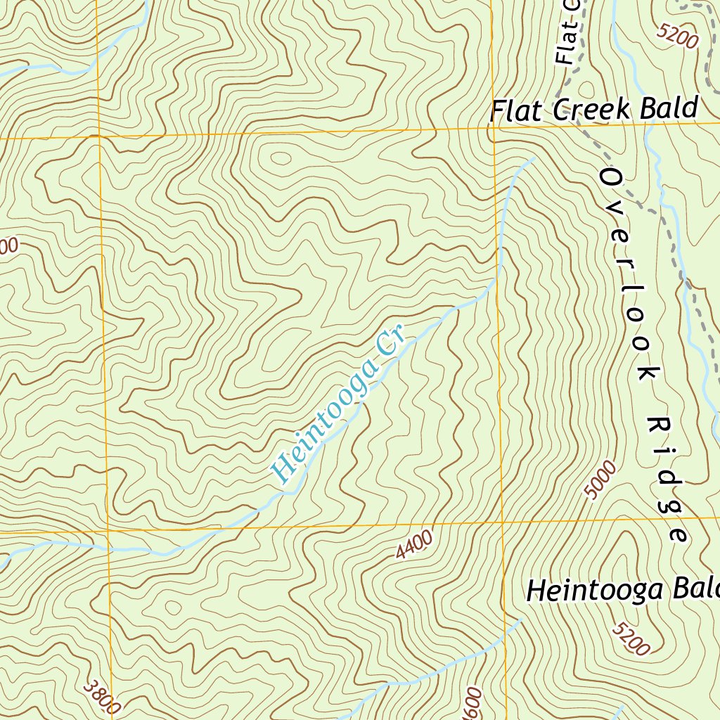 NPS/USGS 2016 Bunches Bald Topographic Map by Great Smoky Mountains ...