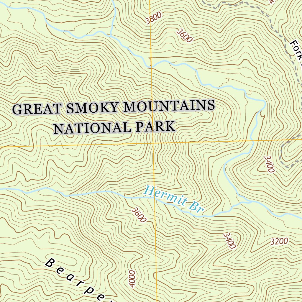 NPS/USGS 2016 Clingmans Dome Topographic Map by Great Smoky Mountains ...