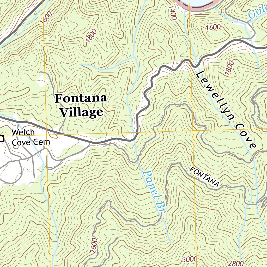 NPS/USGS 2016 Fontana Dam Topographic Map by Great Smoky Mountains ...