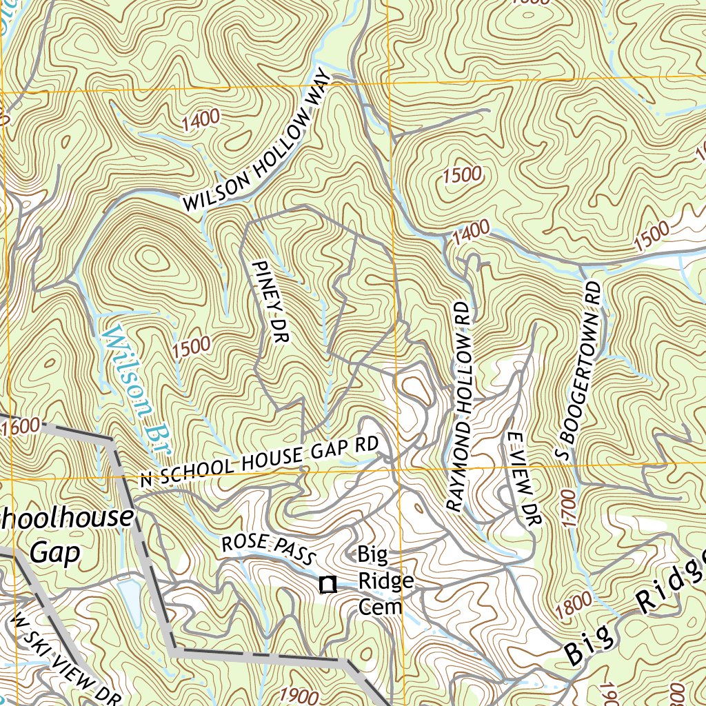 NPS/USGS 2016 Richardson Cove Topographic Map by Great Smoky Mountains ...