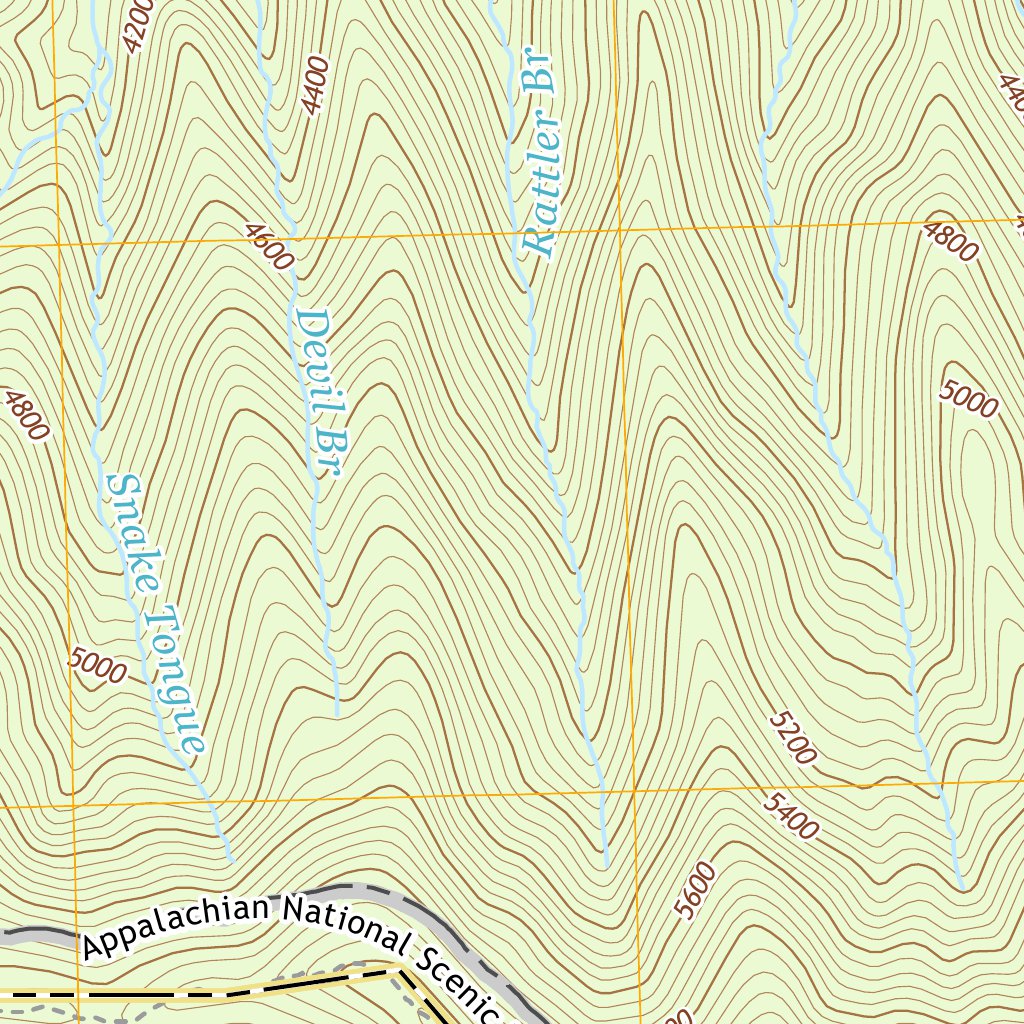 NPS/USGS 2016 Silers Bald Topographic Map by Great Smoky Mountains ...