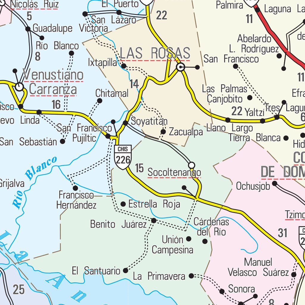 Chiapas / Estado / 7 Map by Guia Roji | Avenza Maps