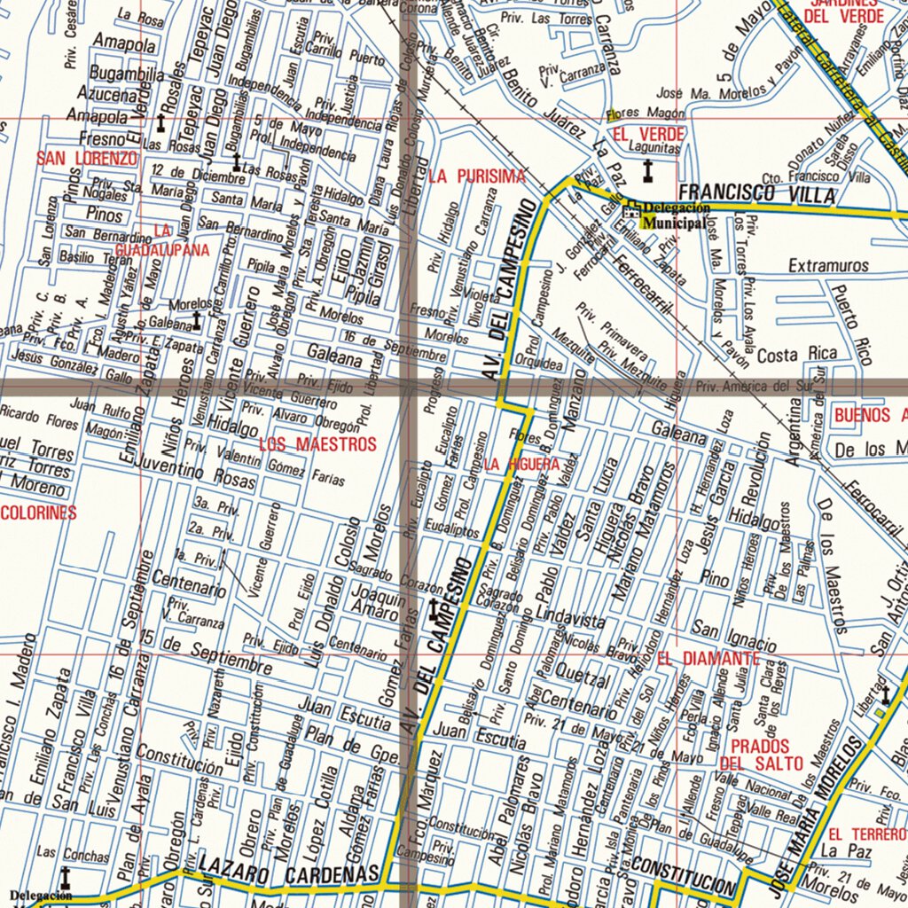 Guia Roji Calles Guadalajara / Zona SE Map by Guia Roji | Avenza Maps