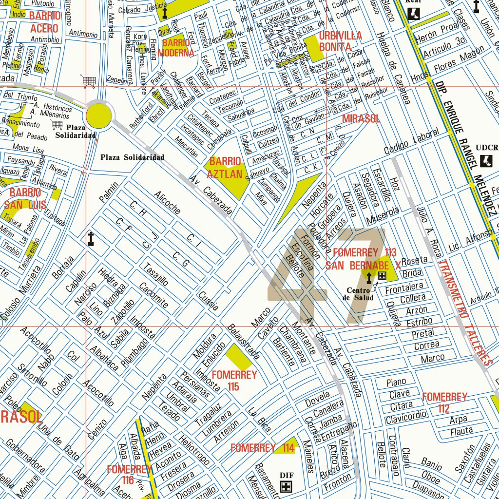 Guia Roji Calles Monterrey / Zona Metropolitana Map by Guia Roji ...