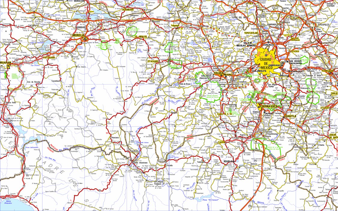 Guia Roji Carreteras México / Zona Centro, Bajio y Occidente Map by ...