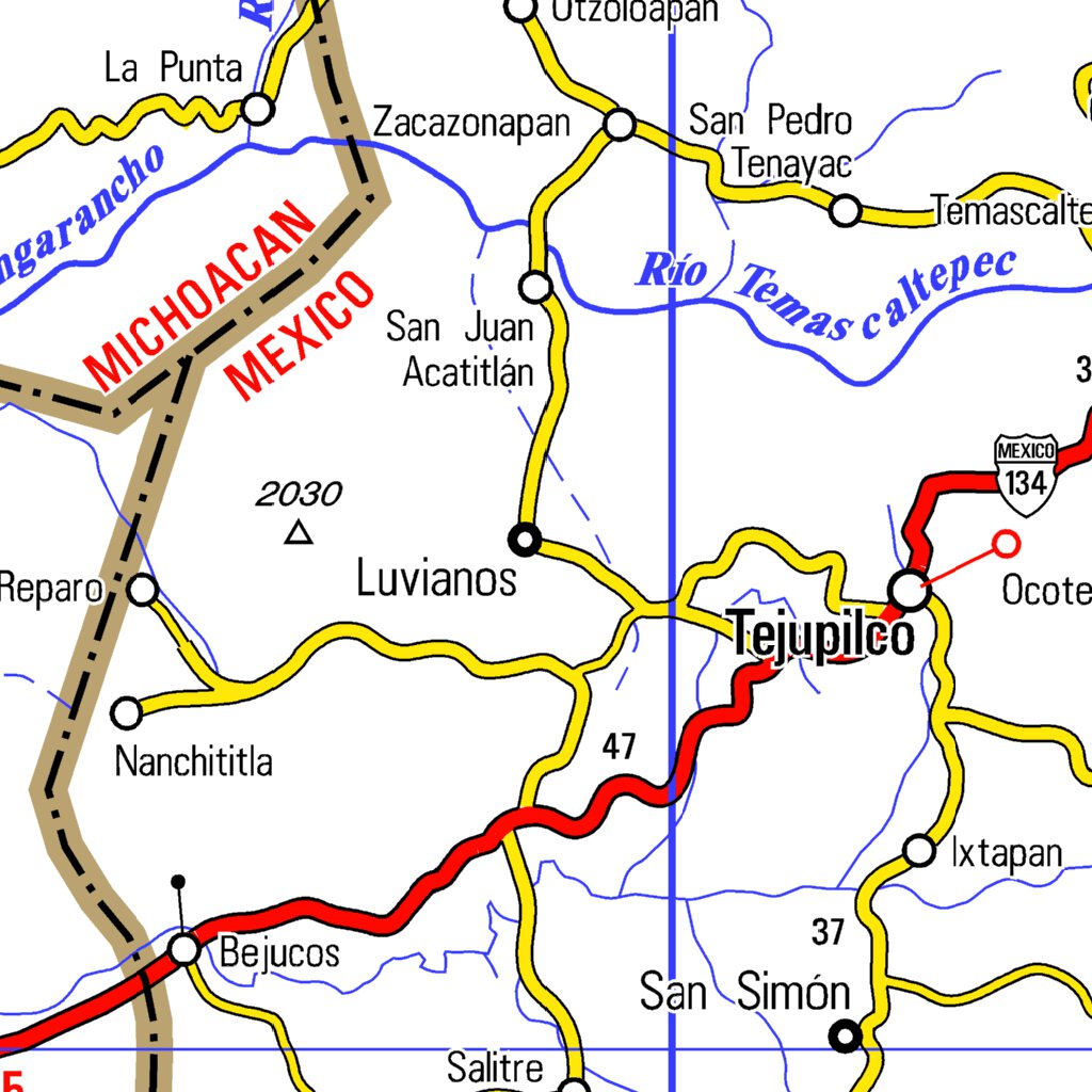Guia Roji Carreteras México / Zona Centro, Bajio y Occidente Map by ...