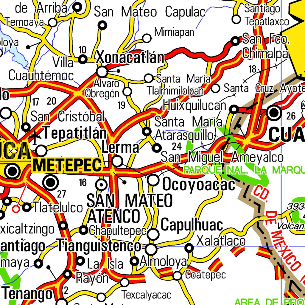Guia Roji Carreteras México / Zona Centro, Bajio y Occidente Map by ...