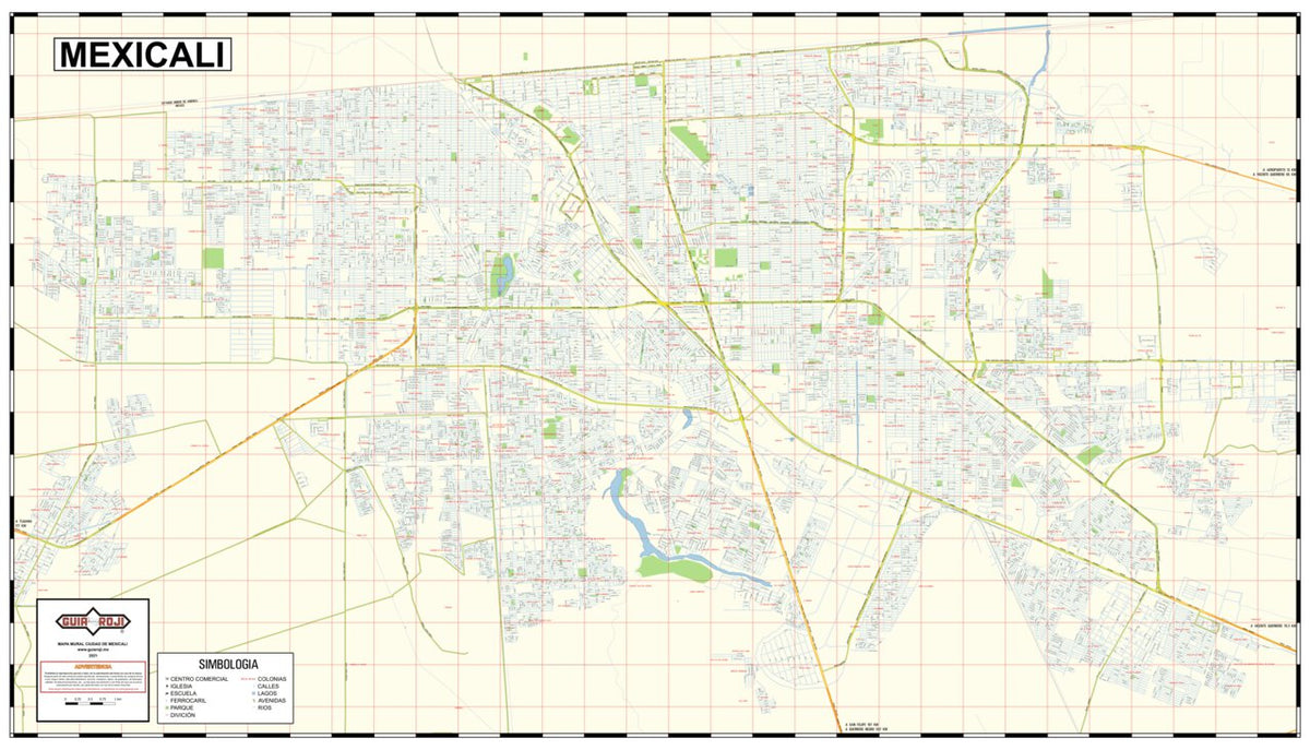 Mexicali / zona urbana / Calles Map by Guia Roji | Avenza Maps