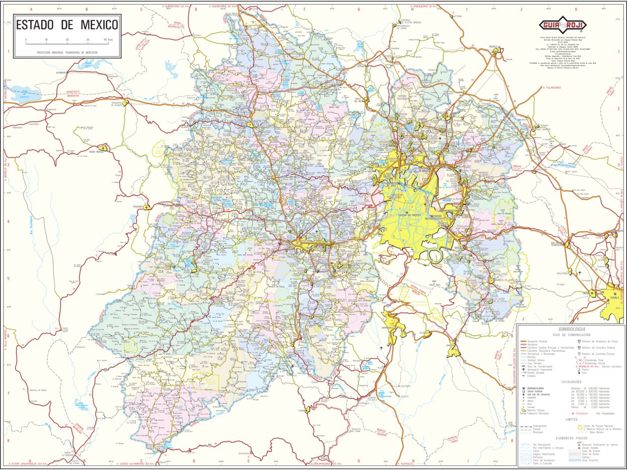 México / Estado / 15 Map by Guia Roji | Avenza Maps