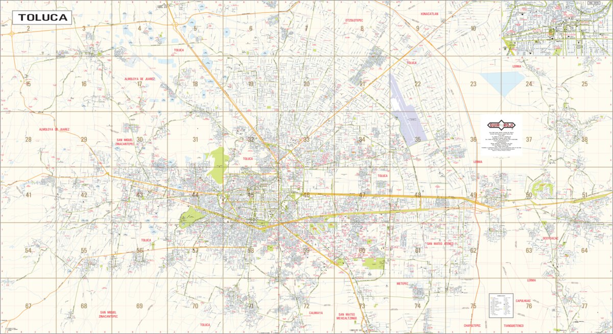Toluca / Urbano / Vialidades Map by Guia Roji | Avenza Maps