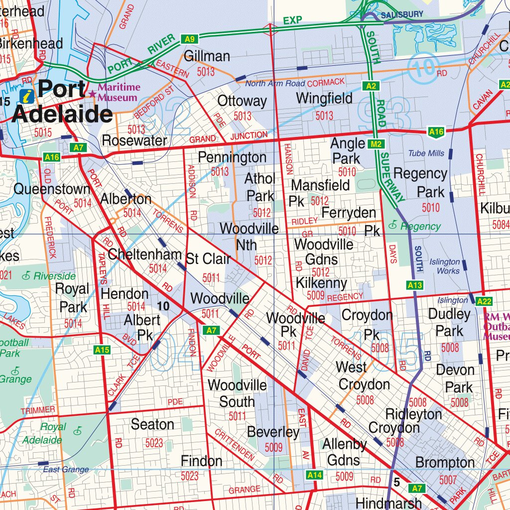 UBD-Gregory's Adelaide Suburban Map by Hardie Grant Explore | Avenza Maps