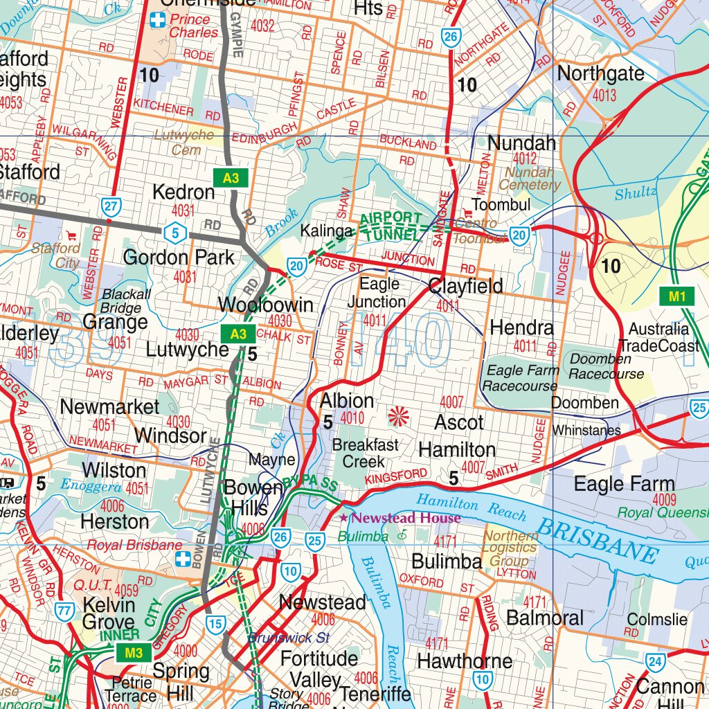 UBD-Gregory's Brisbane Suburban Map by Hardie Grant Explore | Avenza Maps