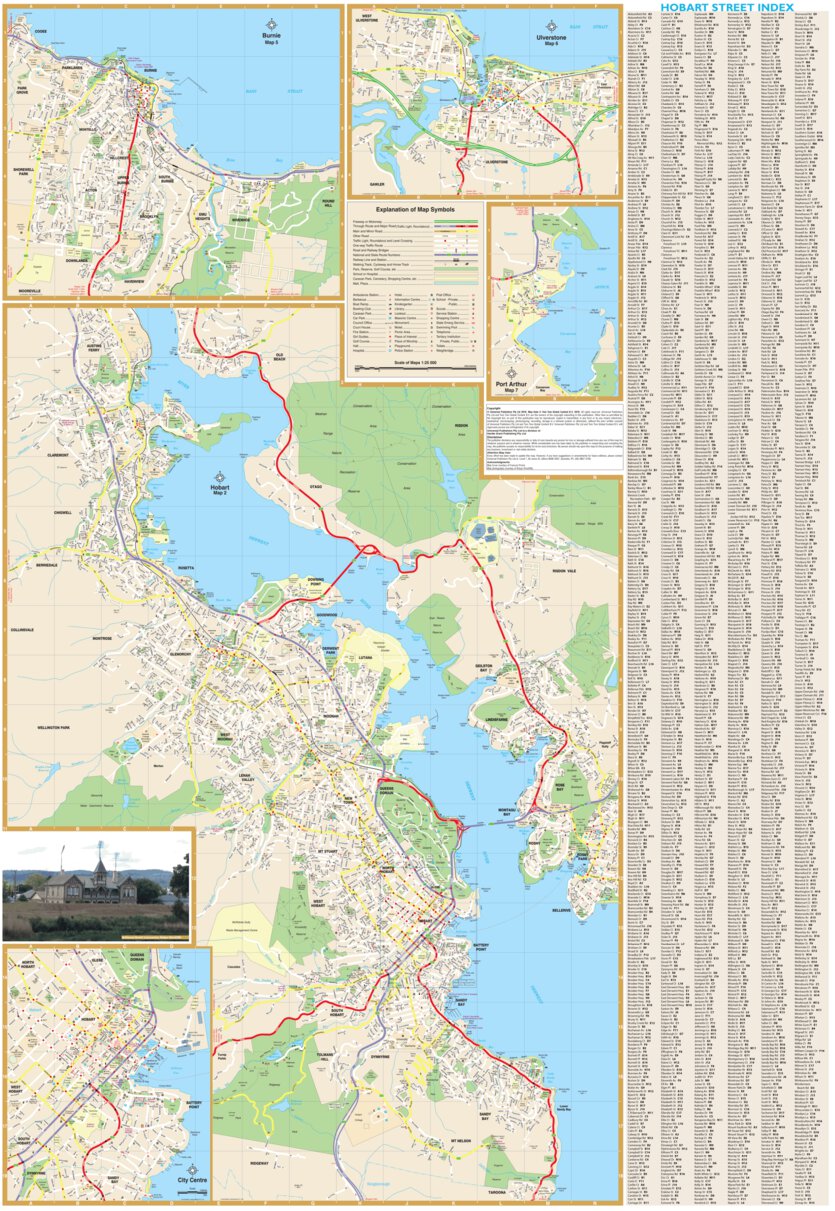 UBD-Gregory's Hobart City & Surrounding Suburbs Map by Hardie Grant ...