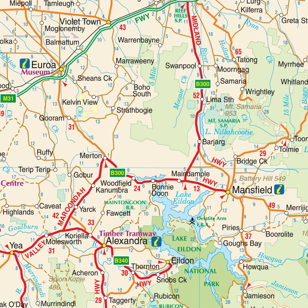 UBD-Gregory's Victoria State Map by Hardie Grant Explore | Avenza Maps