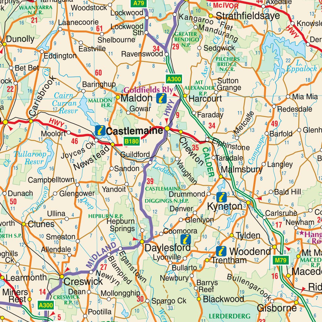 UBD-Gregory's Victoria State Map by Hardie Grant Explore | Avenza Maps