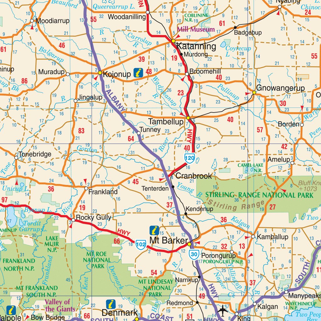 UBD-Gregory's Western Australia State Map by Hardie Grant Explore ...