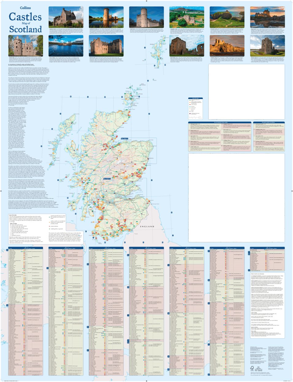 Collins Castles Map of Scotland by Harper Collins Publishers UK ...