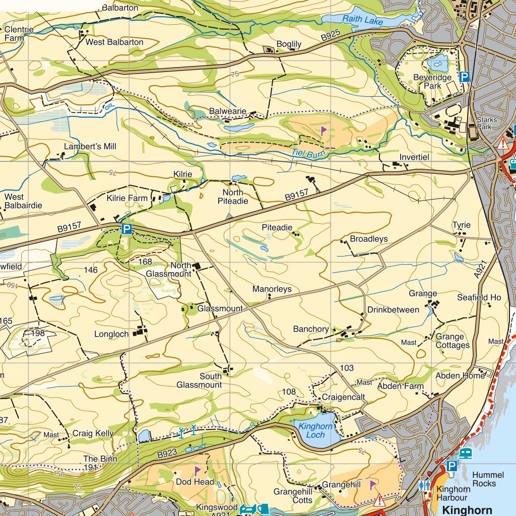 Fife Coastal Path Map by HARVEY Maps | Avenza Maps