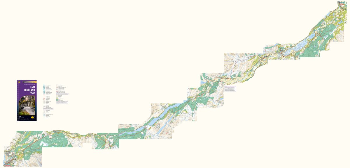 East Highland Way Map by HARVEY Maps | Avenza Maps