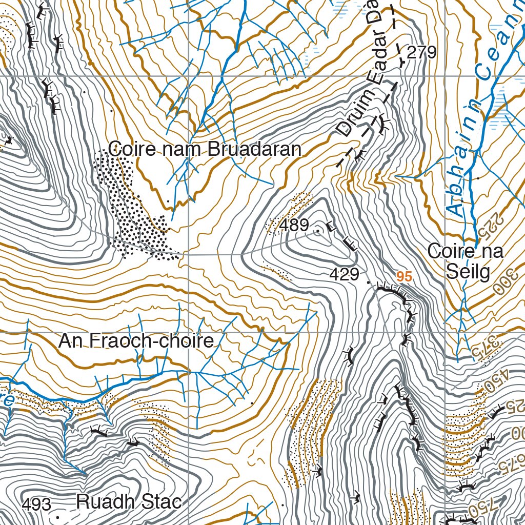 Skye - The Cuillin Map by HARVEY Maps | Avenza Maps