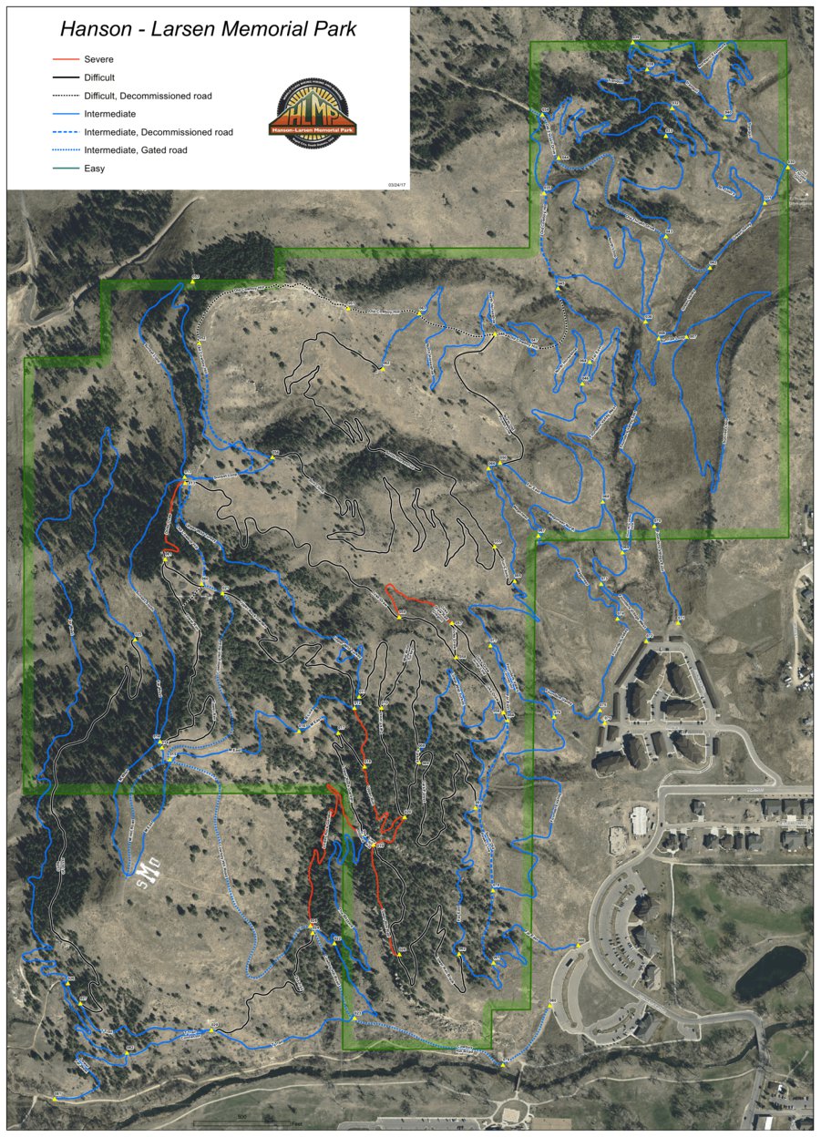 Hanson-Larsen Memorial Park Map by Heartland Outdoors, Inc. dba ...