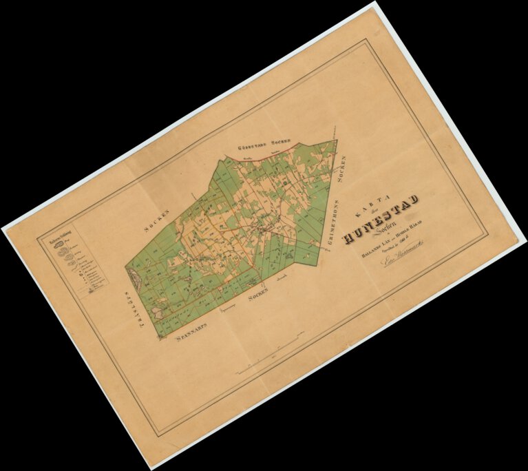 13-hun-32 Hunnestad Map by Historical GIS maps | Avenza Maps