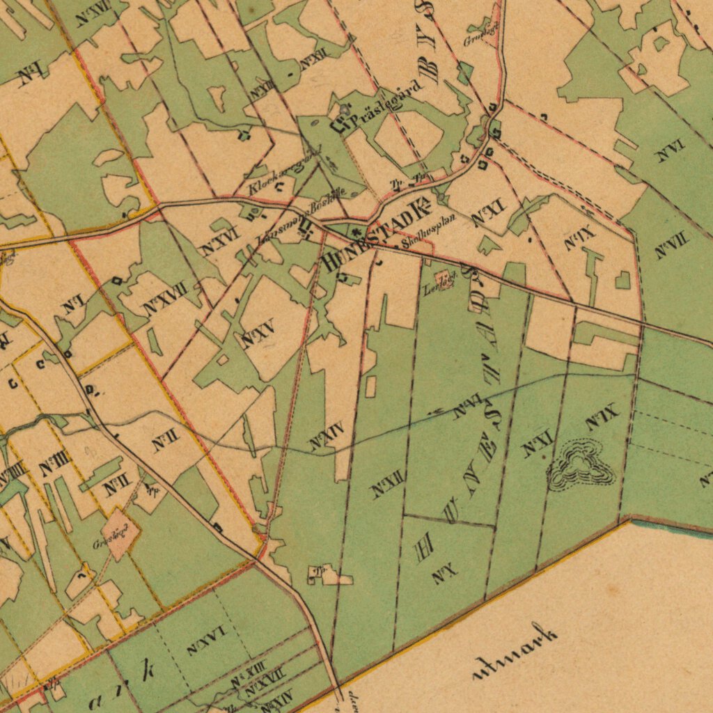 13-hun-32 Hunnestad Map by Historical GIS maps | Avenza Maps