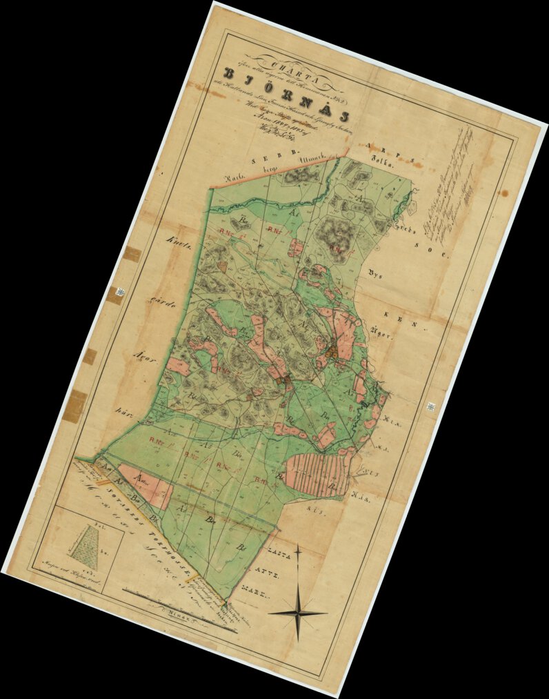13-lju-67 Björnås Map by Historical GIS maps | Avenza Maps