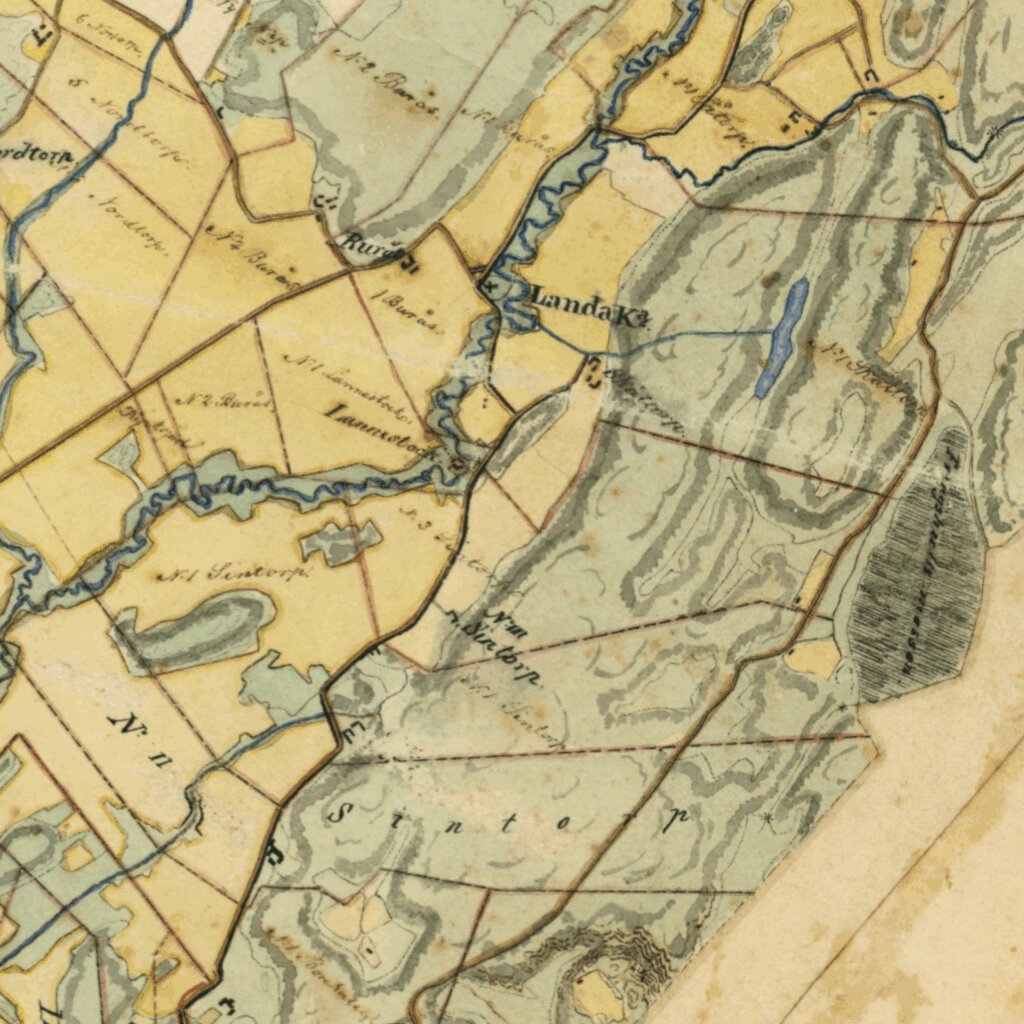 13-ölm-80 Ölmevalla-Landa Map by Historical GIS maps | Avenza Maps