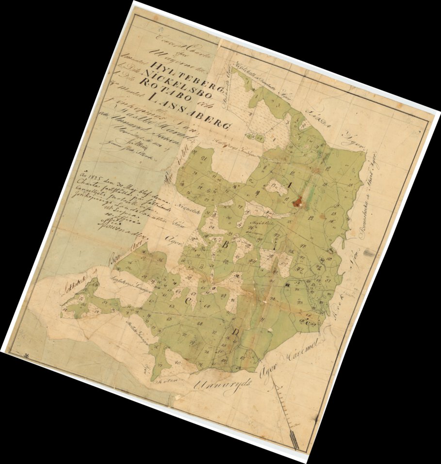 13-SÖD-36 Hylteberg m fl Map by Historical GIS maps | Avenza Maps