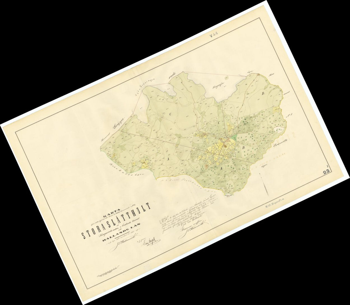 M32-23.1 Slätthult Map by Historical GIS maps | Avenza Maps