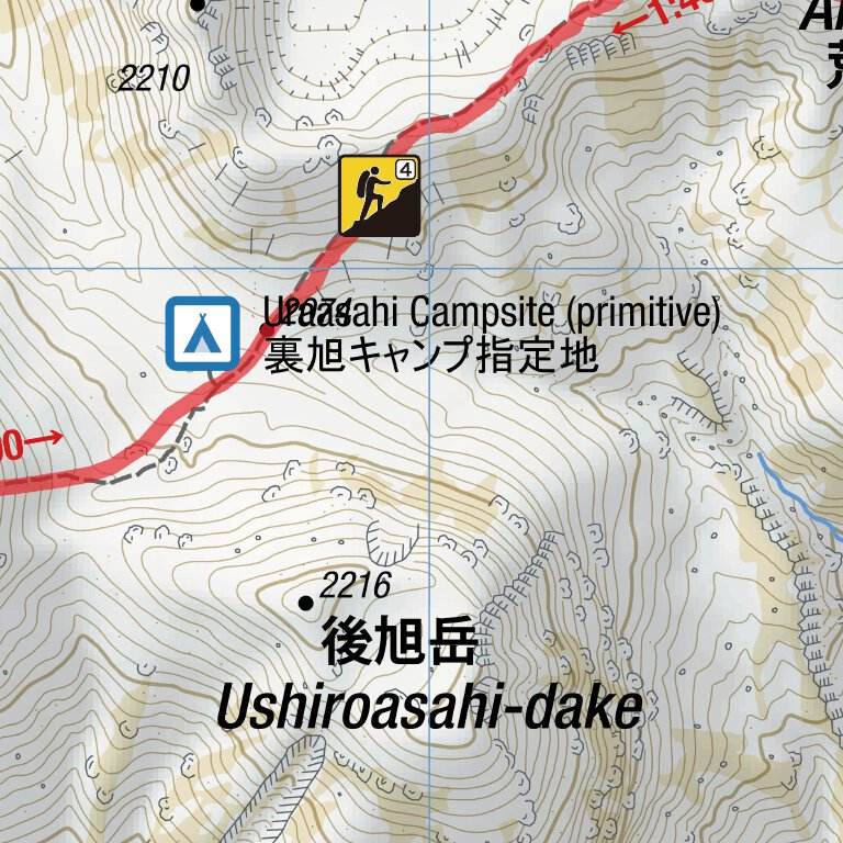 Map 1 - Daisetsuzan Asahidake to Numa-no-hara Traverse (Hokkaido, Japan ...