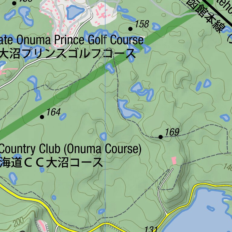 Onuma Quasi National Park Canoeing Map (Hokkaido, Japan) by ...