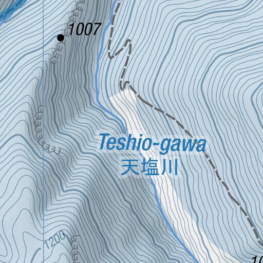 Teshio-dake Hut Southeastern Slopes Ski Touring (Hokkaido, Japan) Map ...