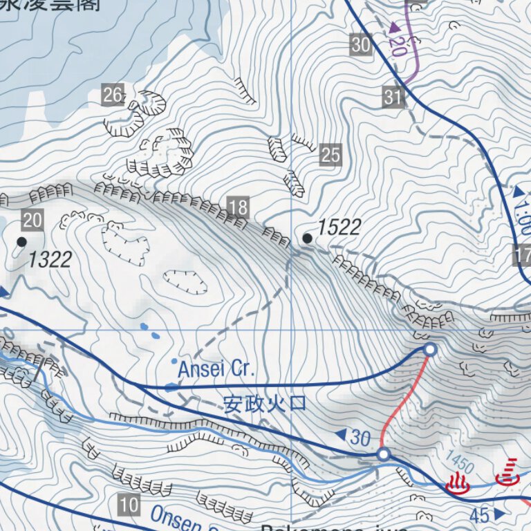 Southern Tokachi Range Backcountry Ski Map (Hokkaido, Japan) by ...