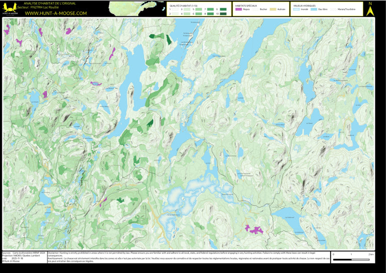 FN27RH Lac Roullie ((Hunt-A-Moose)) Map by Hunt-A-Moose | Avenza Maps
