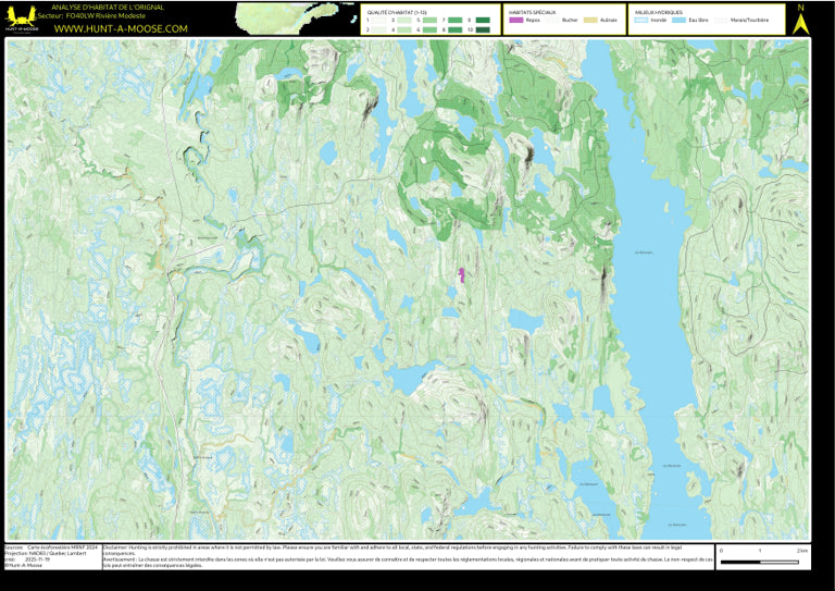 FO40LW Riviere Modeste ((Hunt-A-Moose)) Map by Hunt-A-Moose | Avenza Maps