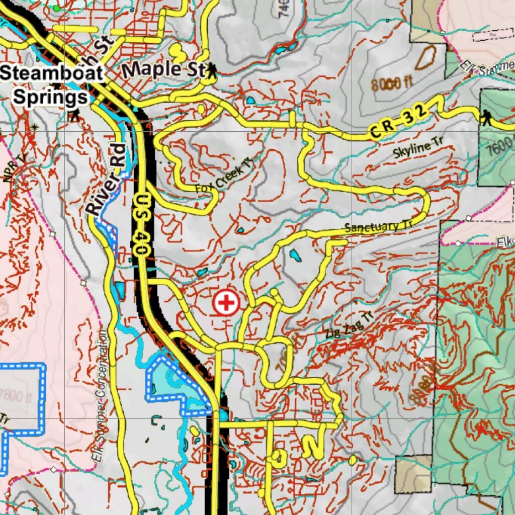 CO Unit 14 Archery Elk Area Recommendations Map by HuntAI | Avenza Maps