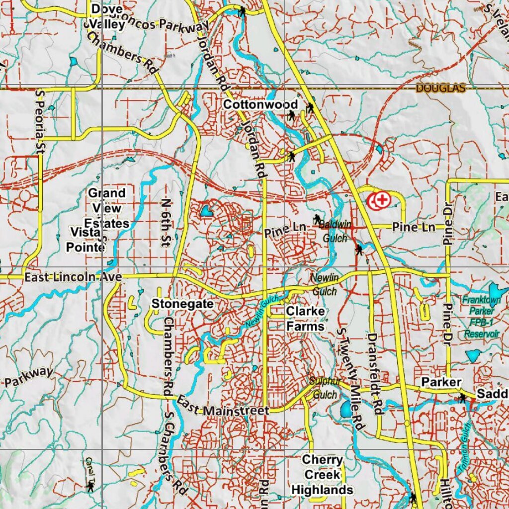 Colorado Unit 104 Recommended First Rifle Areas Map by HuntAI | Avenza Maps