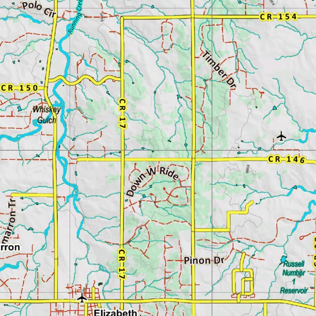 Colorado Unit 105 Recommended First Rifle Areas Map by HuntAI | Avenza Maps