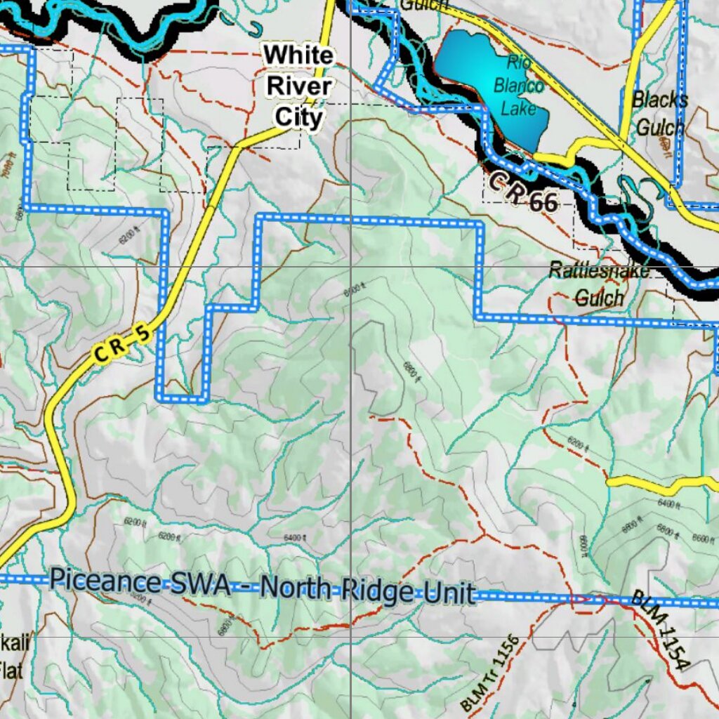 Colorado Unit 11 Recommended First Rifle Areas Map by HuntAI | Avenza Maps