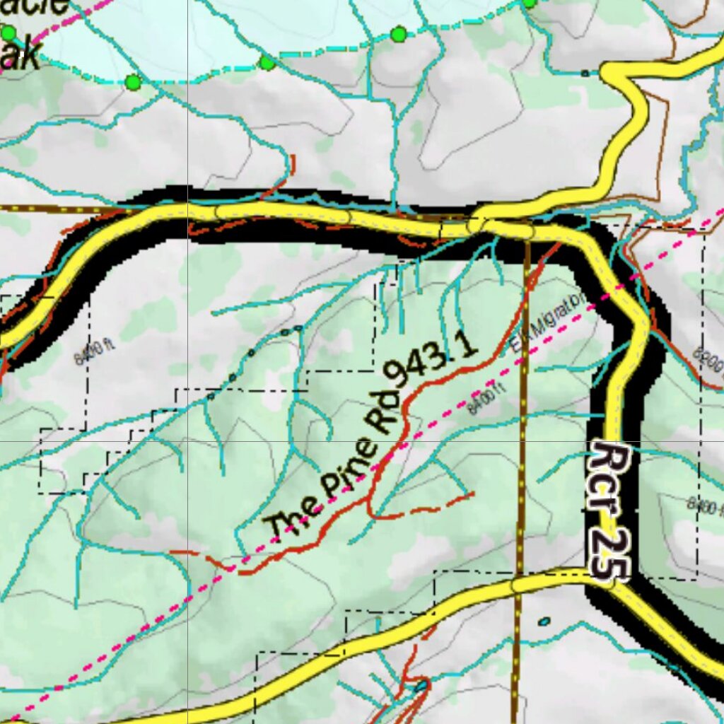 Colorado Unit 131 Recommended First Rifle Areas Map by HuntAI | Avenza Maps