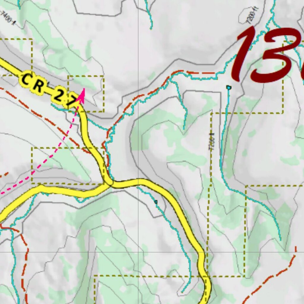 Colorado Unit 131 Second Rifle Recommendations Map by HuntAI | Avenza Maps
