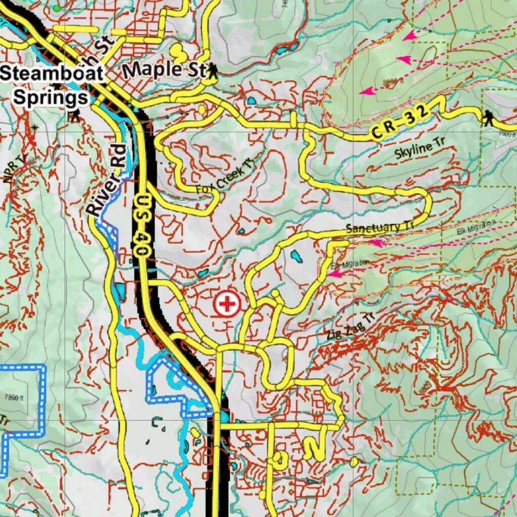 Colorado Unit 14 Second Rifle Recommendations Map by HuntAI | Avenza Maps