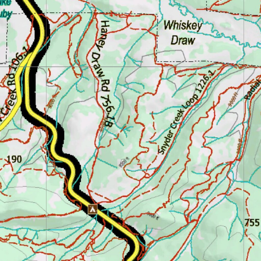 Colorado Unit 171 Recommended Archery Areas Map by HuntAI | Avenza Maps