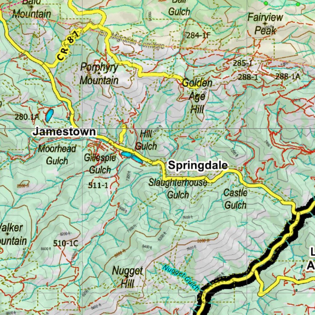 Colorado Unit 20 Second Rifle Recommendations Map by HuntAI | Avenza Maps