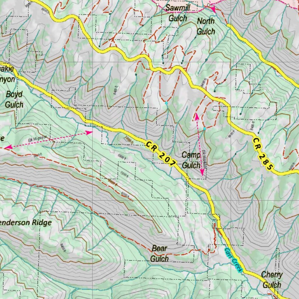 Colorado Unit 21 Recommended First Rifle Areas Map by HuntAI | Avenza Maps