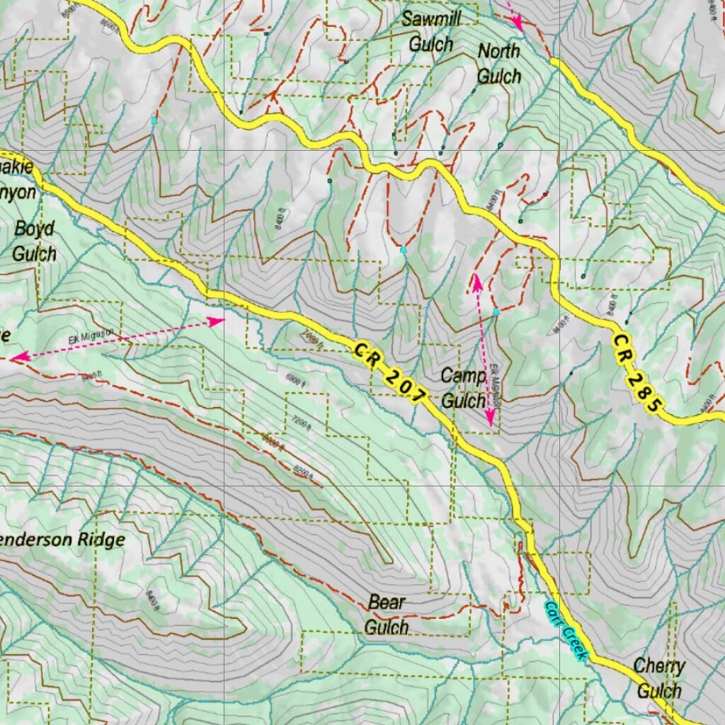 Colorado Unit 21 Second Rifle Recommendations Map by HuntAI | Avenza Maps