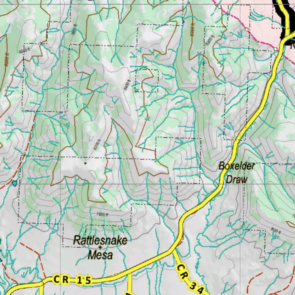 Colorado Unit 211 Recommended First Rifle Areas Map by HuntAI | Avenza Maps
