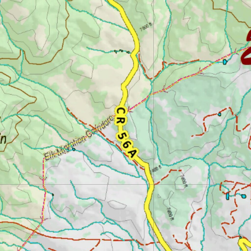 Colorado Unit 214 Second Rifle Recommendations Map by HuntAI | Avenza Maps